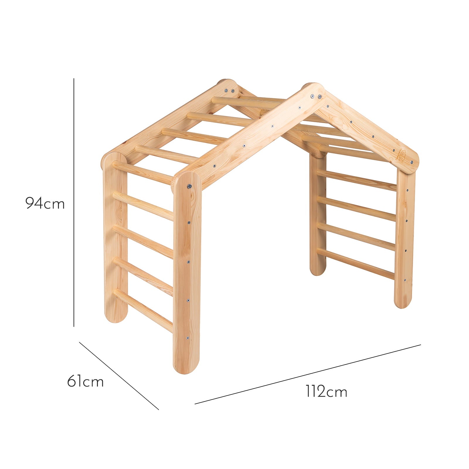 Large Wooden Pikler Ladder - Natural Wood – Little Yoddha Steps