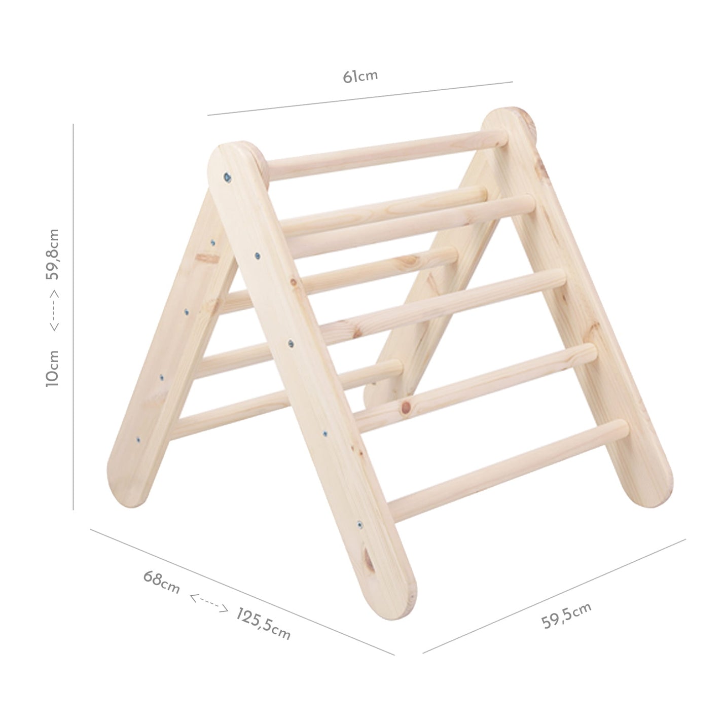 Large Wooden Pikler Ladder - Natural Wood – Little Yoddha Steps